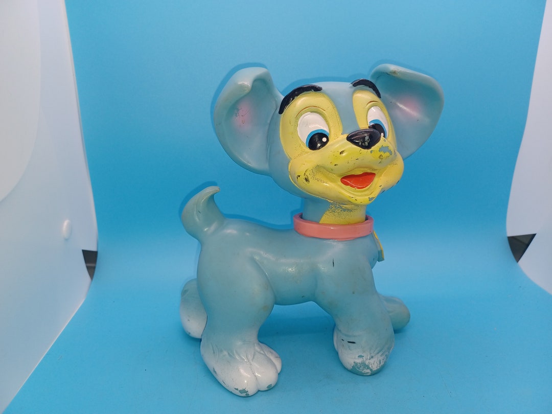 1960s Scamp Squeak Toy, Disney Productions, Vintage, 60s, Blue, Lady ...