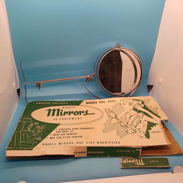 Vintage Around the Neck Mirror - Etsy