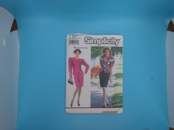 Simplicity Sewing Pattern 7100 Size: 6-14 Vintage Uncut - Etsy