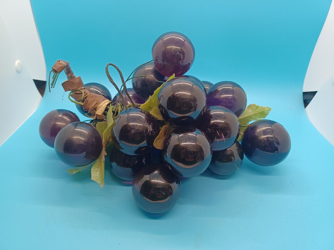 Purple Lucite Grape Cluster, MCM, Retro, Vintage, Decor - Etsy
