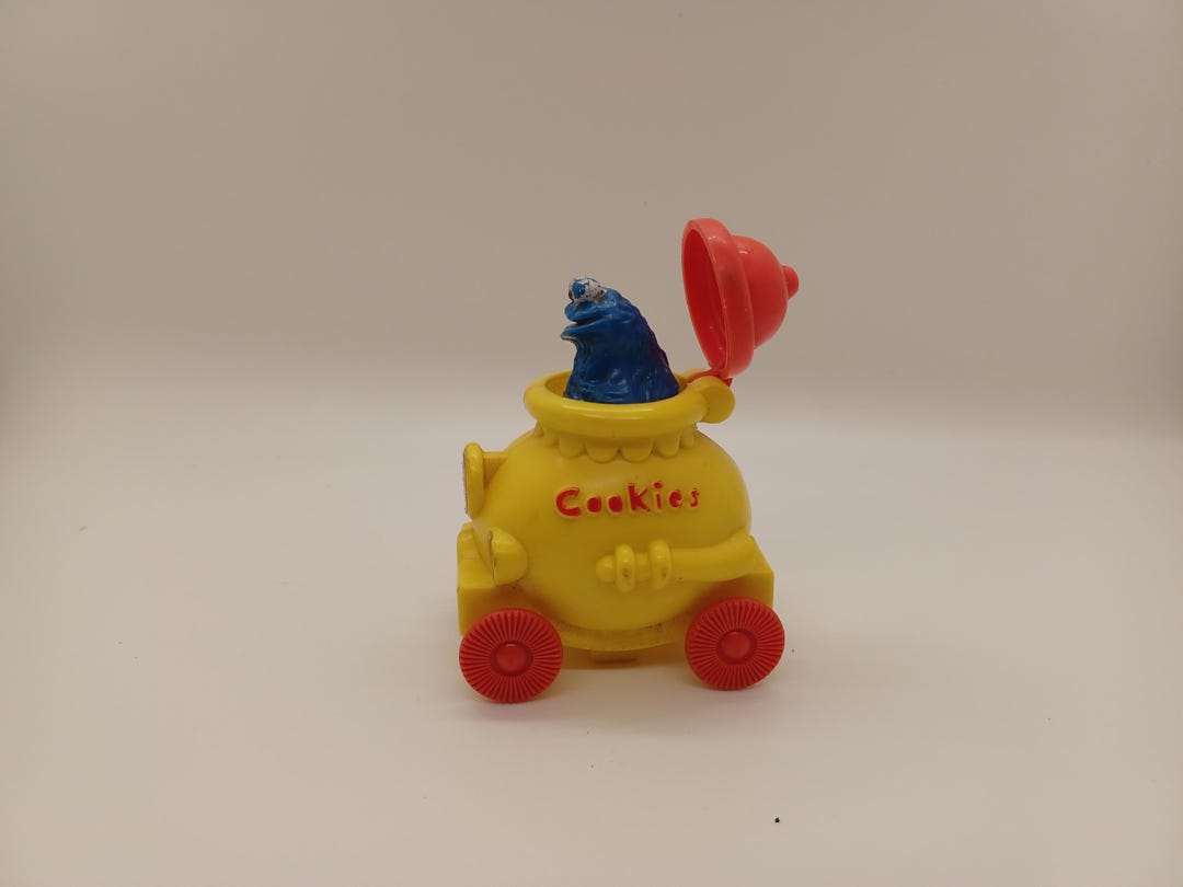 1978 Cookie Monster, Cookie Jar, Car / Train, Sesame Street, I Love ...