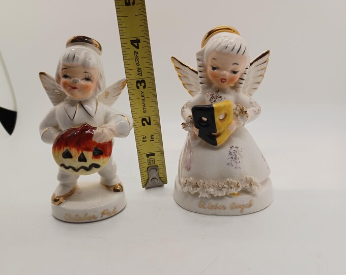 ONE Vintage 50s, October Pal / Angel DAMAGED Halloween, Napco, Kitsch ...