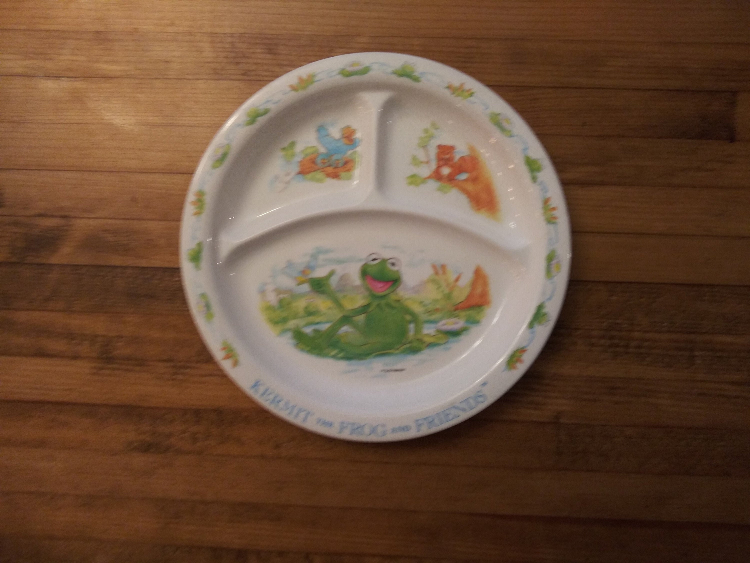 Home & Living Plates Kitchen & Dining Kermit the Frog and Friends Plate ...