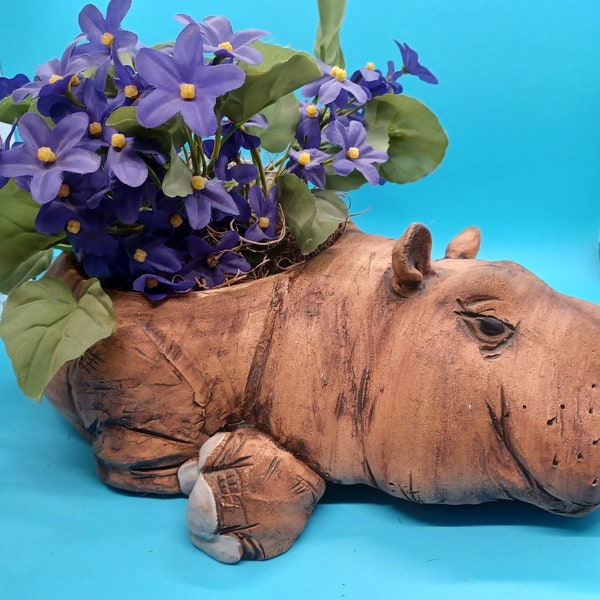 Hippopotamus Planter - Etsy