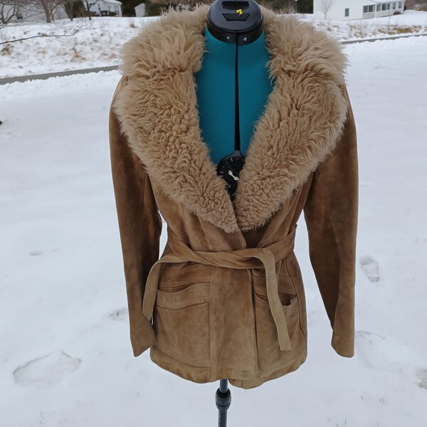 Vintage Suede Coat - Etsy