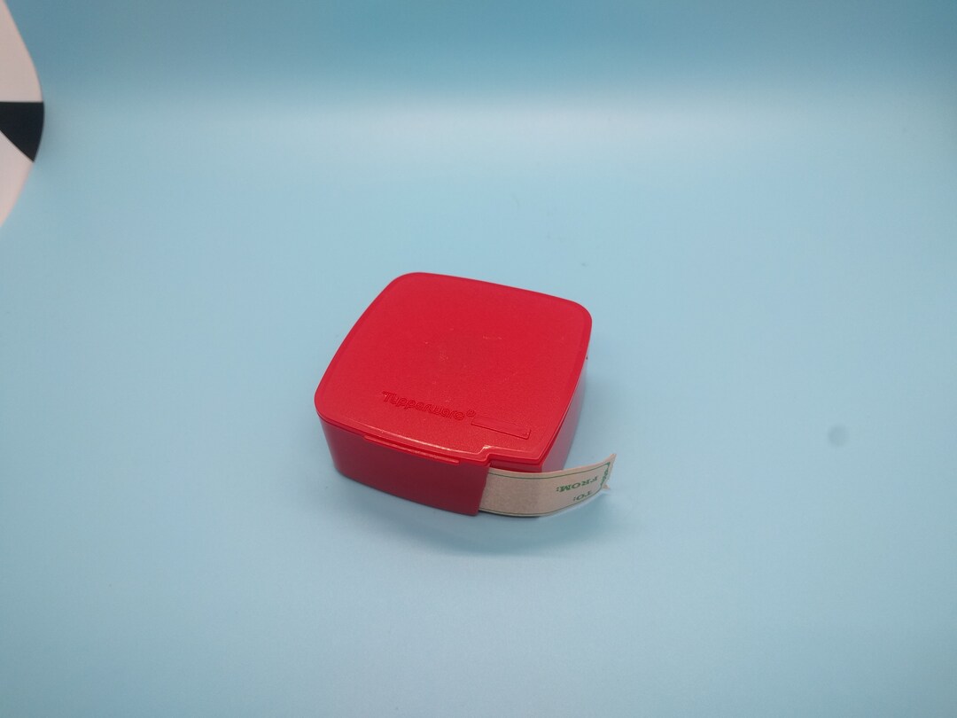 Red Tupperware Label Dispenser, With Christmas Labels. - Etsy