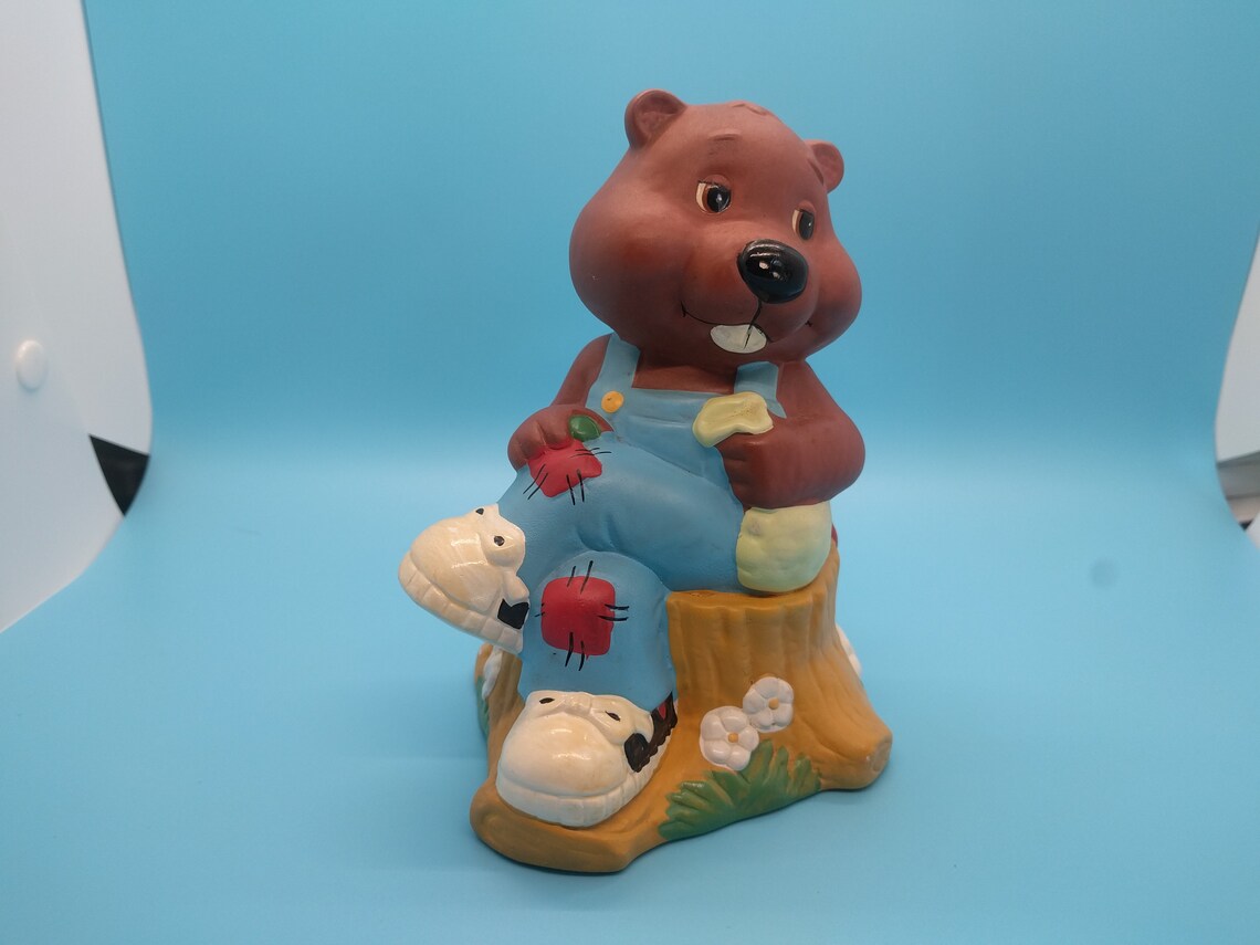 Bingo Get Along Gang Bet It All Beaver Ceramic Bank Small - Etsy