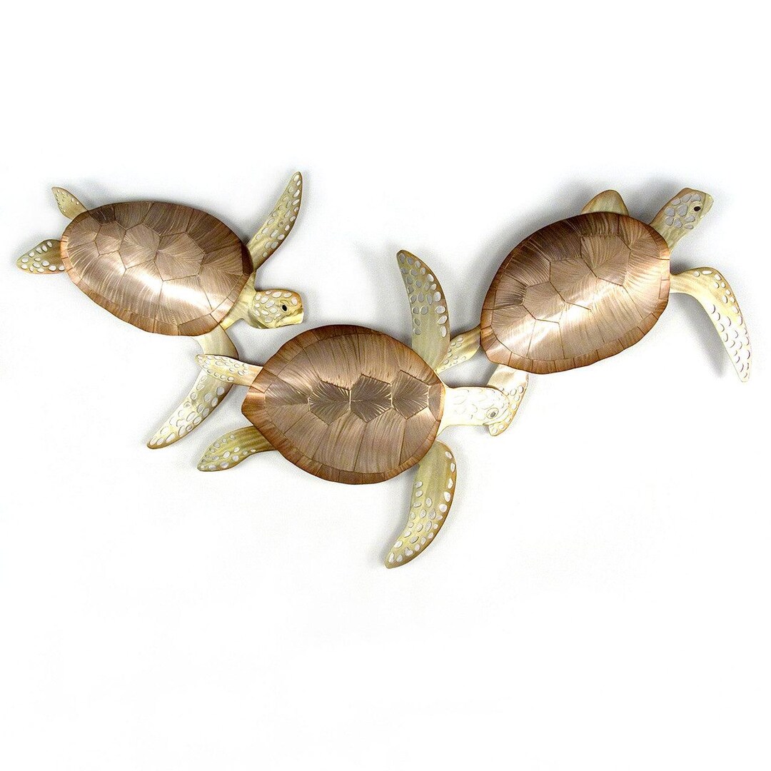 Triple Sea Turtles - Etsy