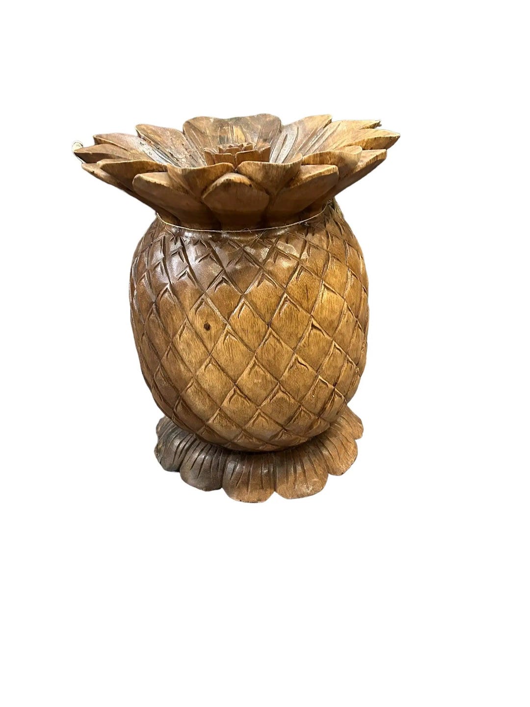 Teak Pineapple Table Base B - Etsy