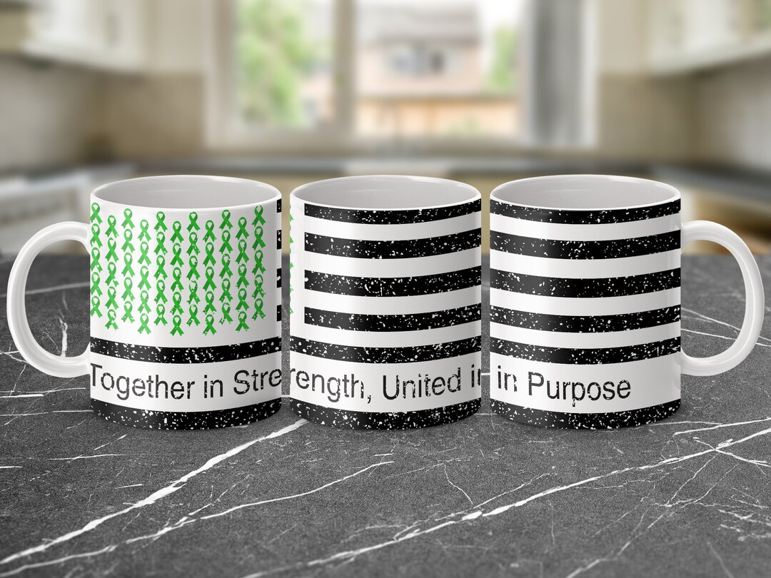 Awareness Ribbon Flag Mug, Together in Strength, United in Purpose ...