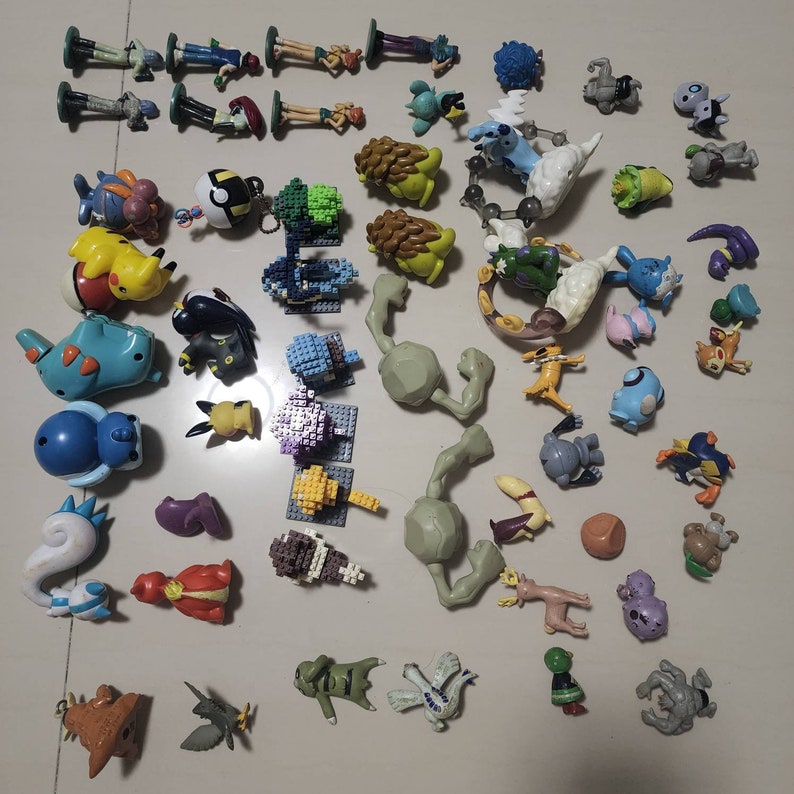 Vintage Pokémon Figurines // Old School Pocket Monster Figures | Etsy