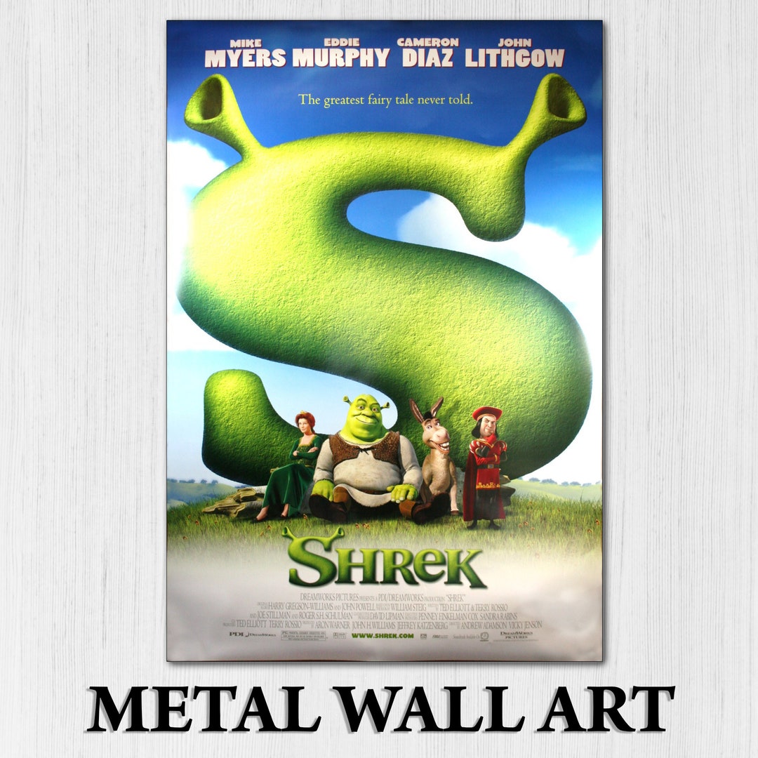 Movie Poster Shrek Film Memorabilia Metal Sign Retro Cinema Classic 3 ...