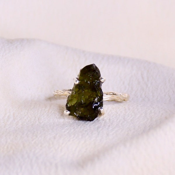Moldavite Ring - Etsy