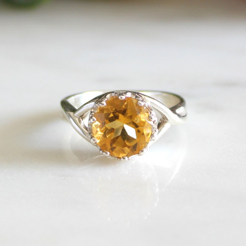 Citrine Rings - Etsy