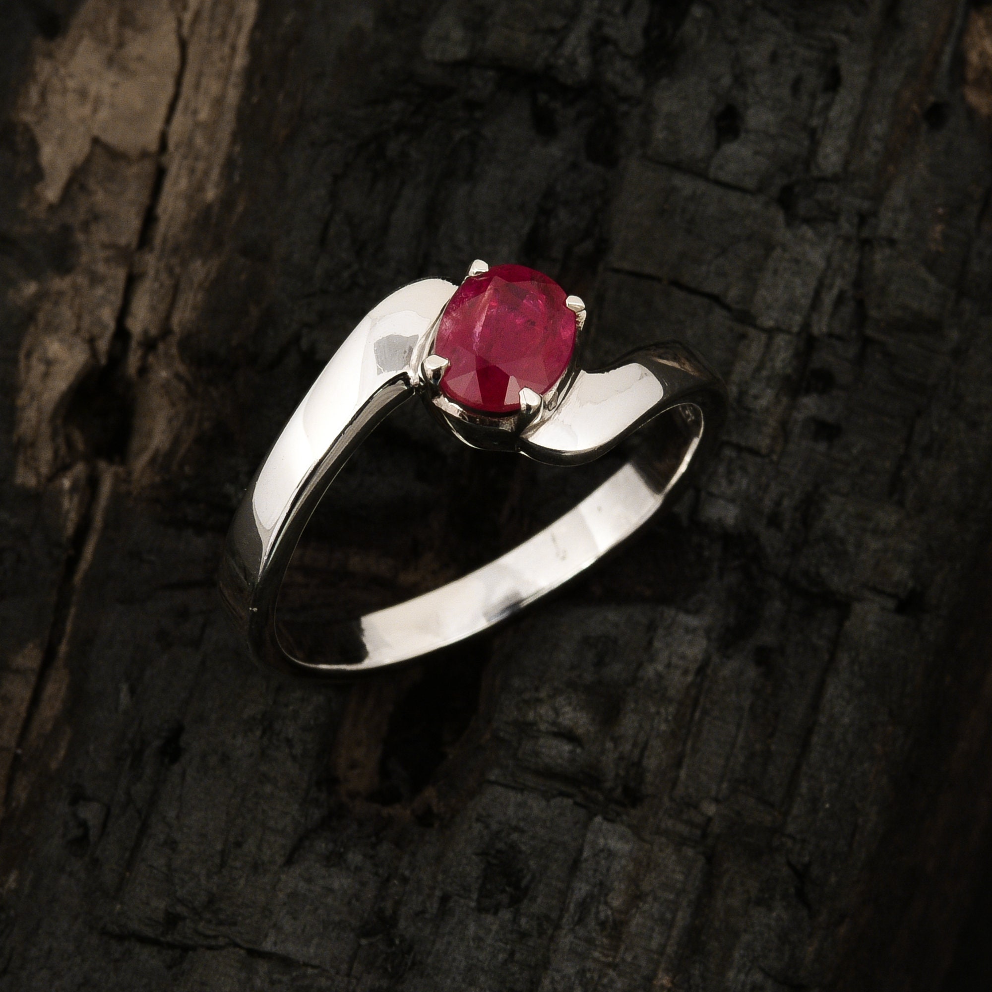 Unique Ruby Ring Natural Ruby Ring Red Ruby Ring July | Etsy