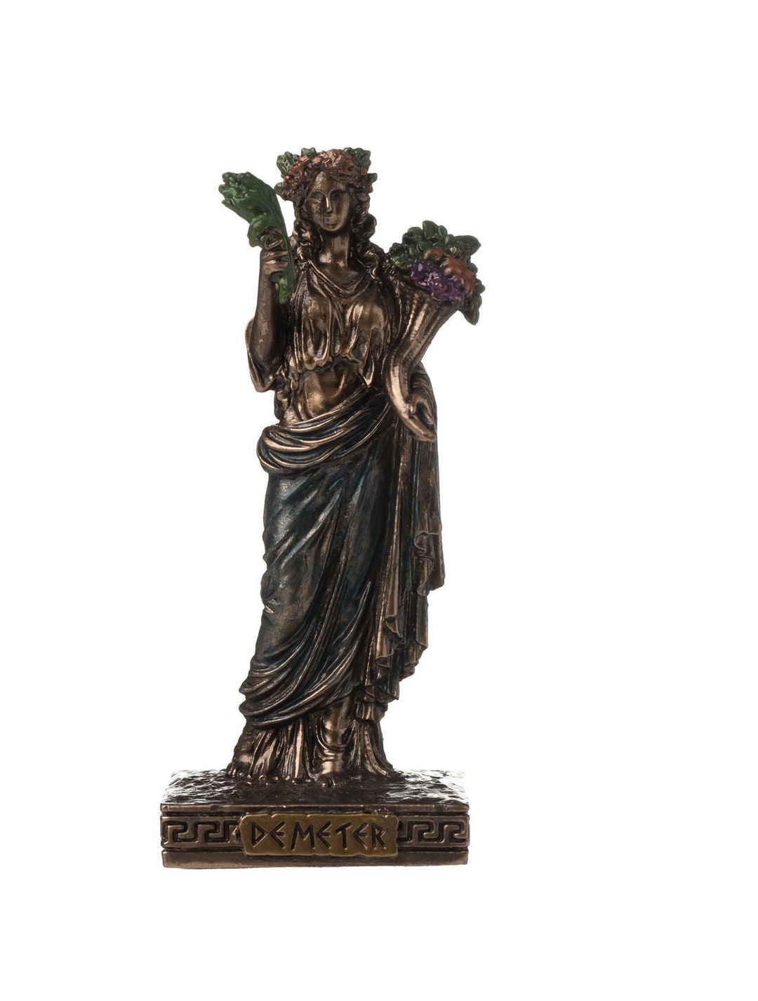 Goddess Dimitra Small Cold Cast Bronze and Resin Figurine - Etsy