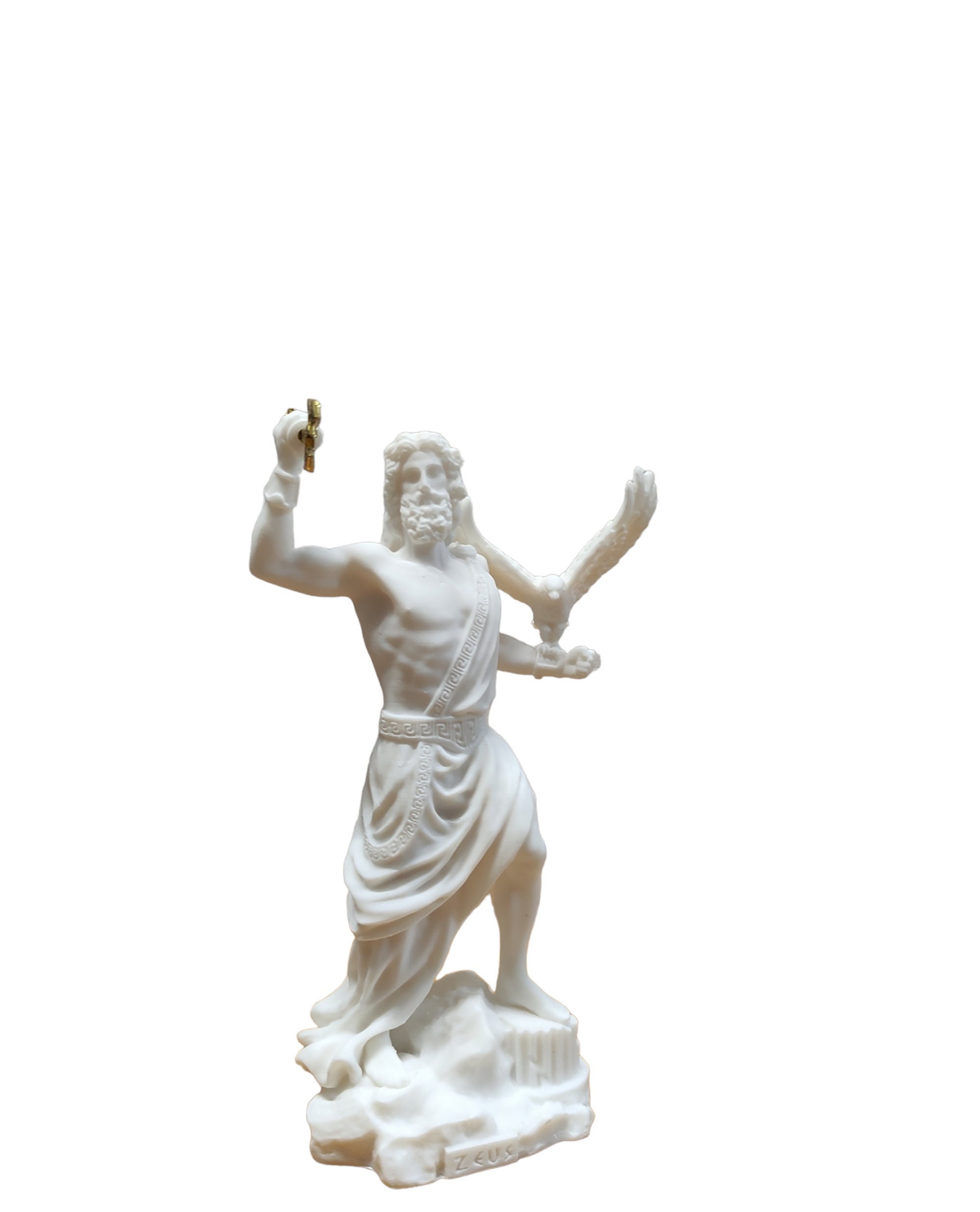 Zeus Throwing Lightning Bolt Statue