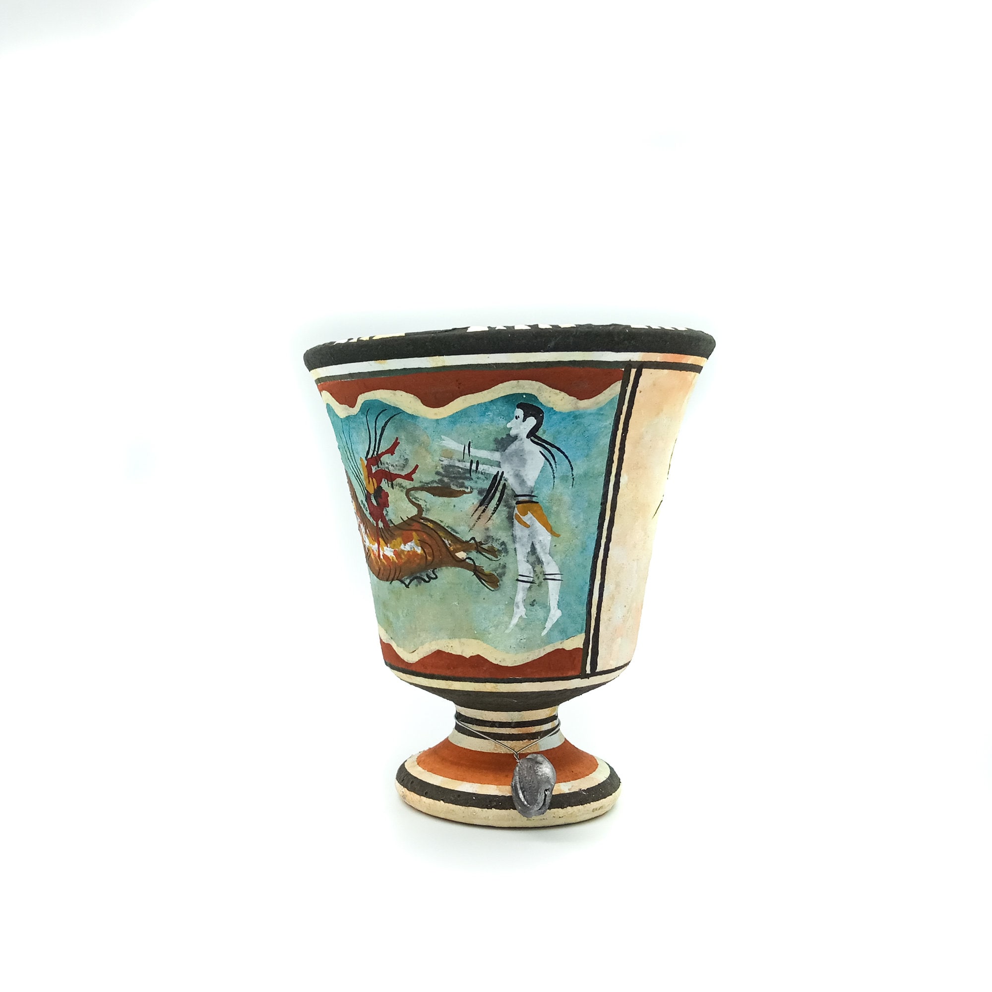 Pythagoras Justice Cup Handmade Ceramic Pottery Handpainted | Etsy