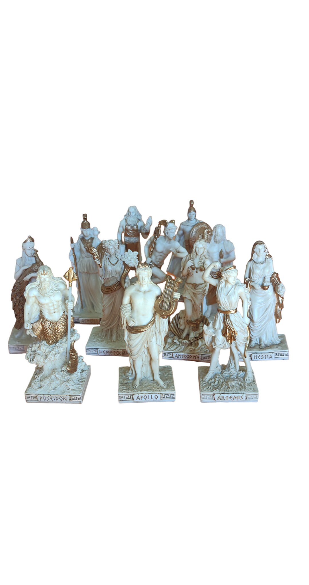 Set Twelve Greek Mythology Statues Mini - Etsy