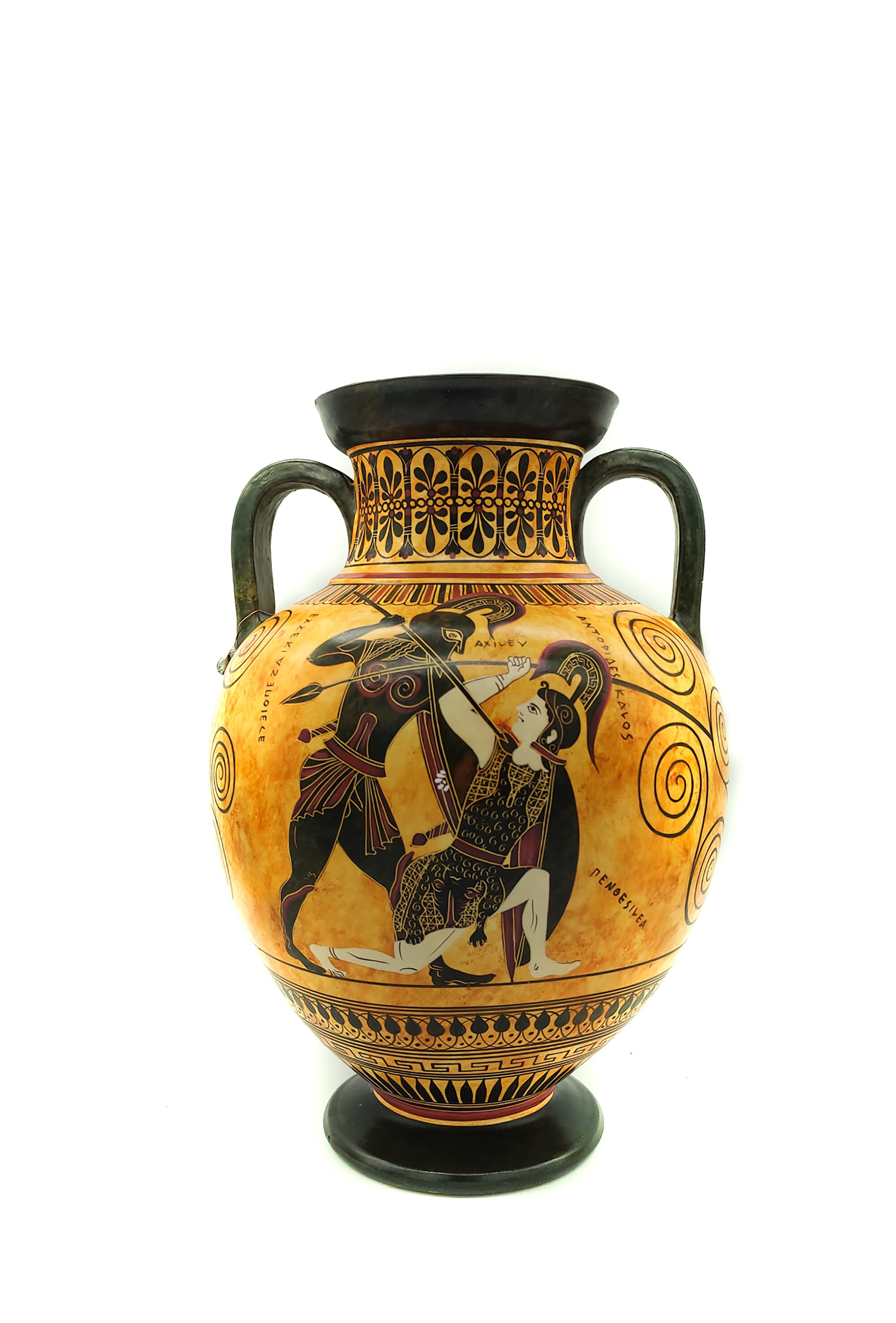 Exekias Amphora Achilles Slaying Penthesilea God Dionysus With - Etsy UK