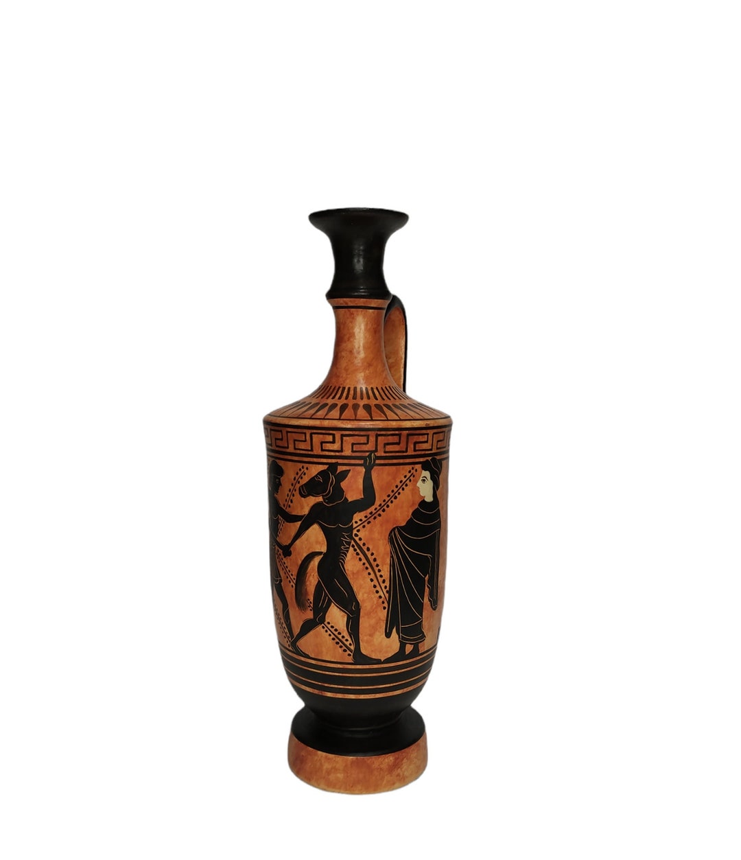 Theseus Kills Minotaur Knossos Black Figure Lekythos Vase Archaeological Museum Of Heraklion