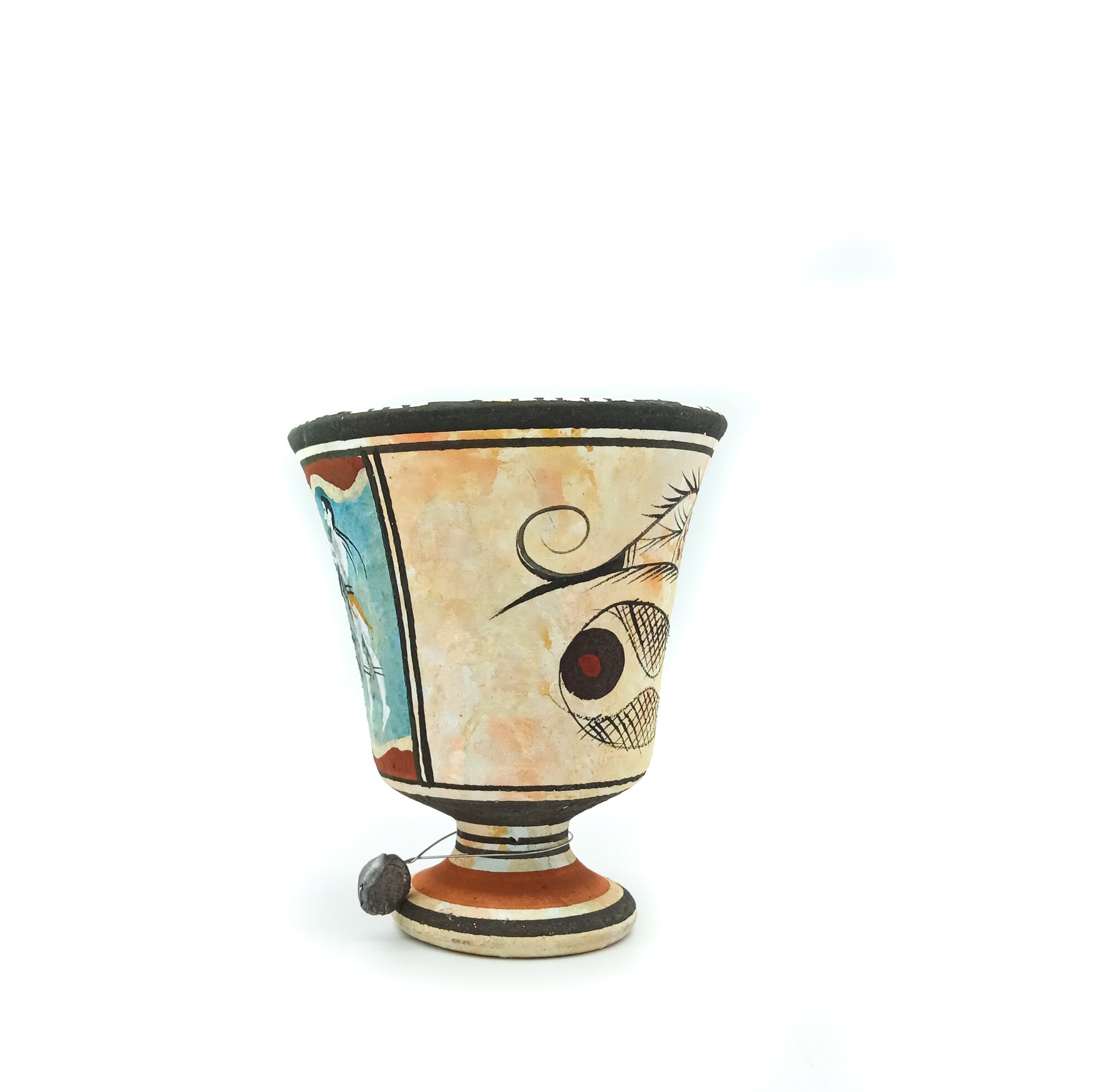 Pythagoras Justice Cup Handmade Ceramic Pottery Handpainted | Etsy