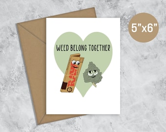 Funny Weed Card - Etsy