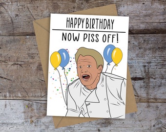 Gordon Ramsay Card - Etsy