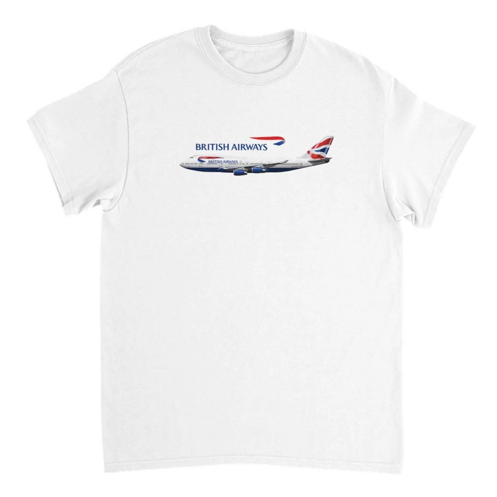 Retro British Airways Boeing 747 Fleet T-shirt, Aviation Gift, Airline ...