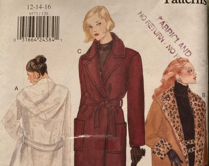 Vogue Sewing Pattern Oversized A Line Misses Coat 1996 Miss Size 12-14 ...