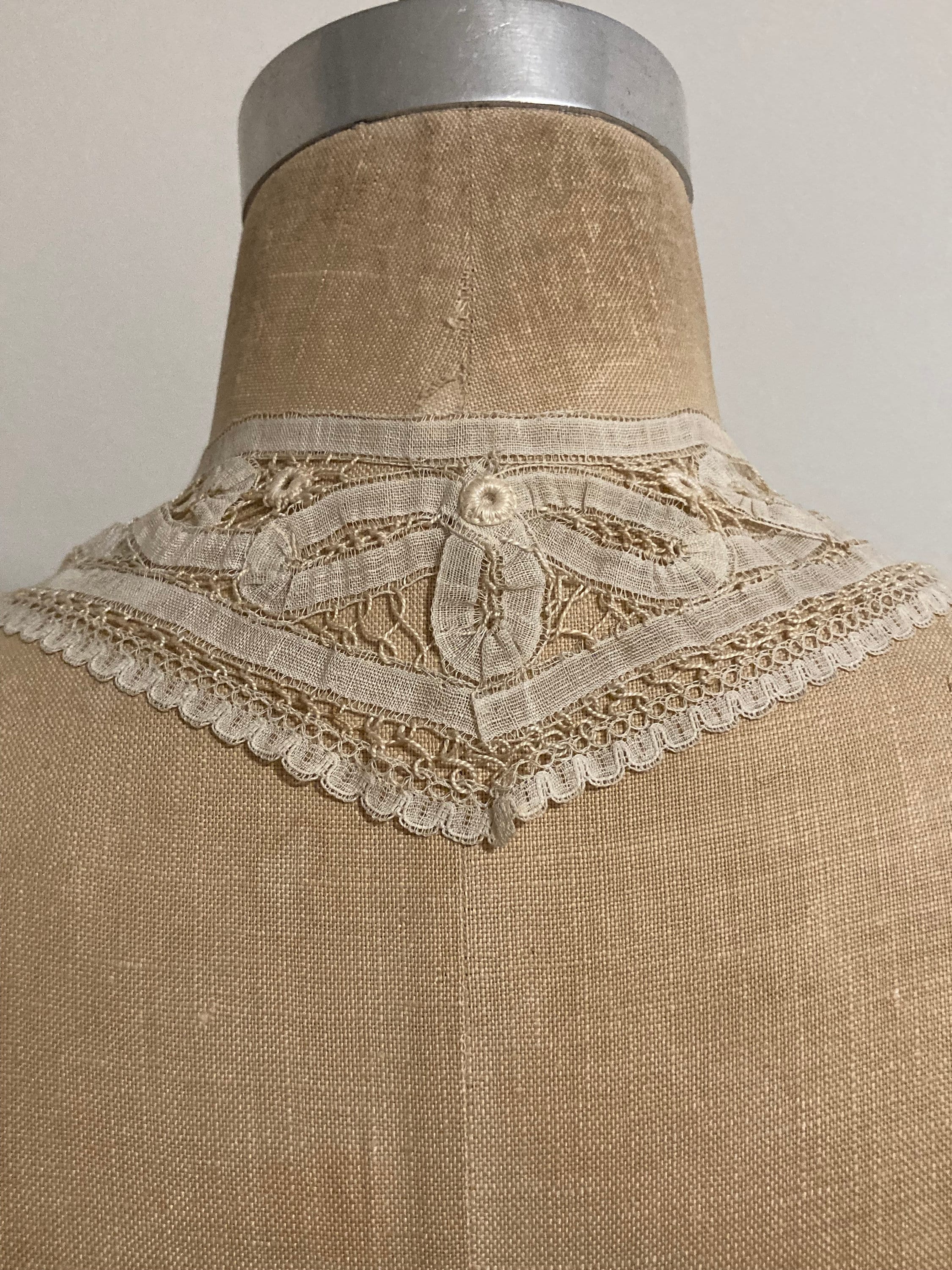 Antique Princess Tape Lace Collar 30 X 2-1/4 - Etsy