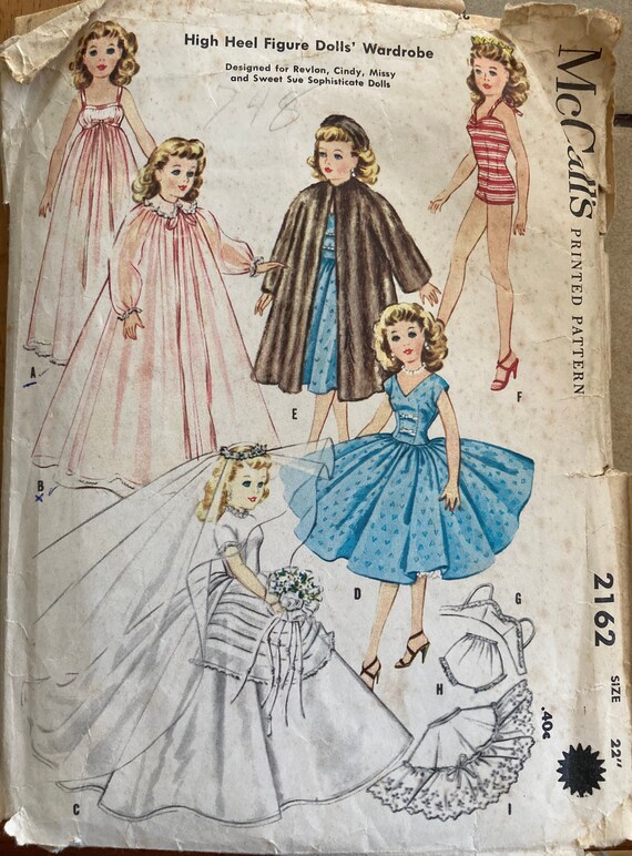 High Heel Figure 22 Doll Wardrobe 1957 Revlon Cindy - Etsy
