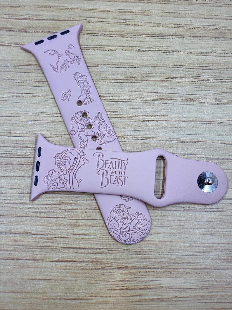 Beauty & the Beast Personalized Watch Band-engraved Watch Band - Etsy