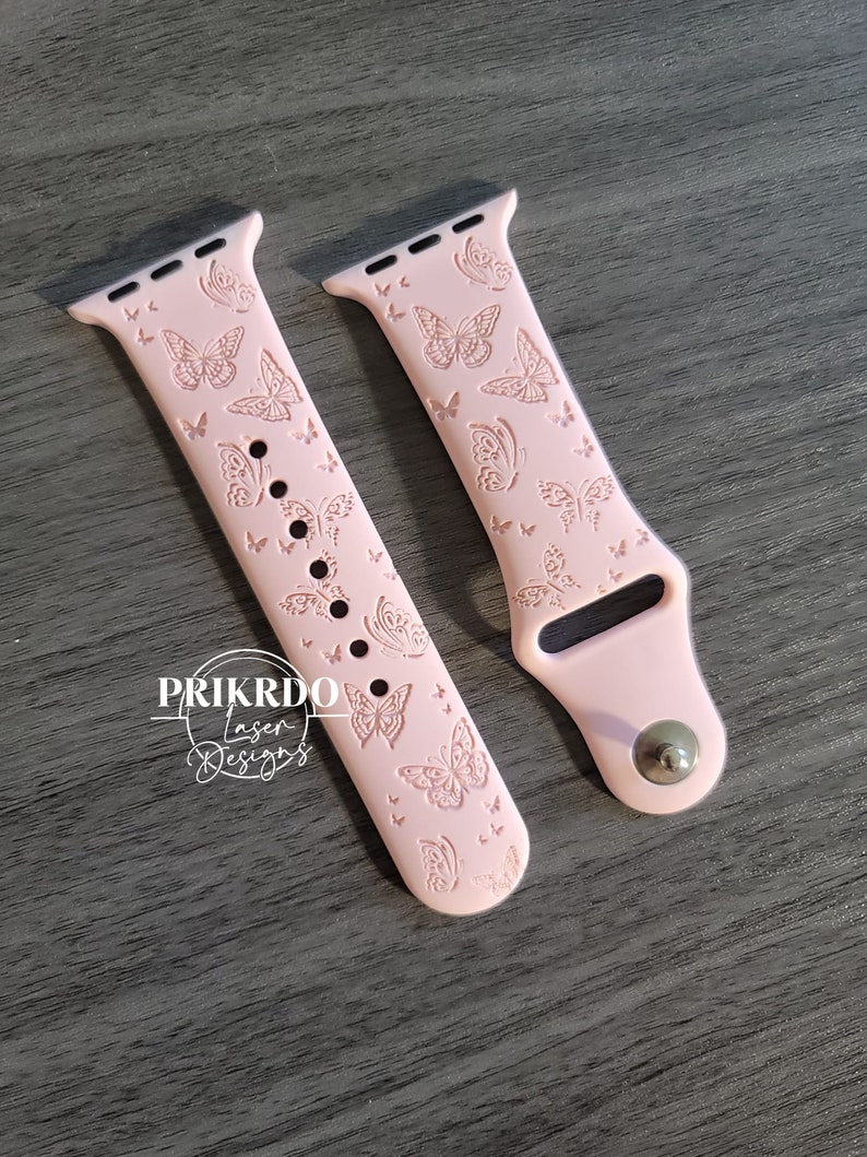 Butterflies Engraved Watch Band Compatible for the "a" Smartwatch ...
