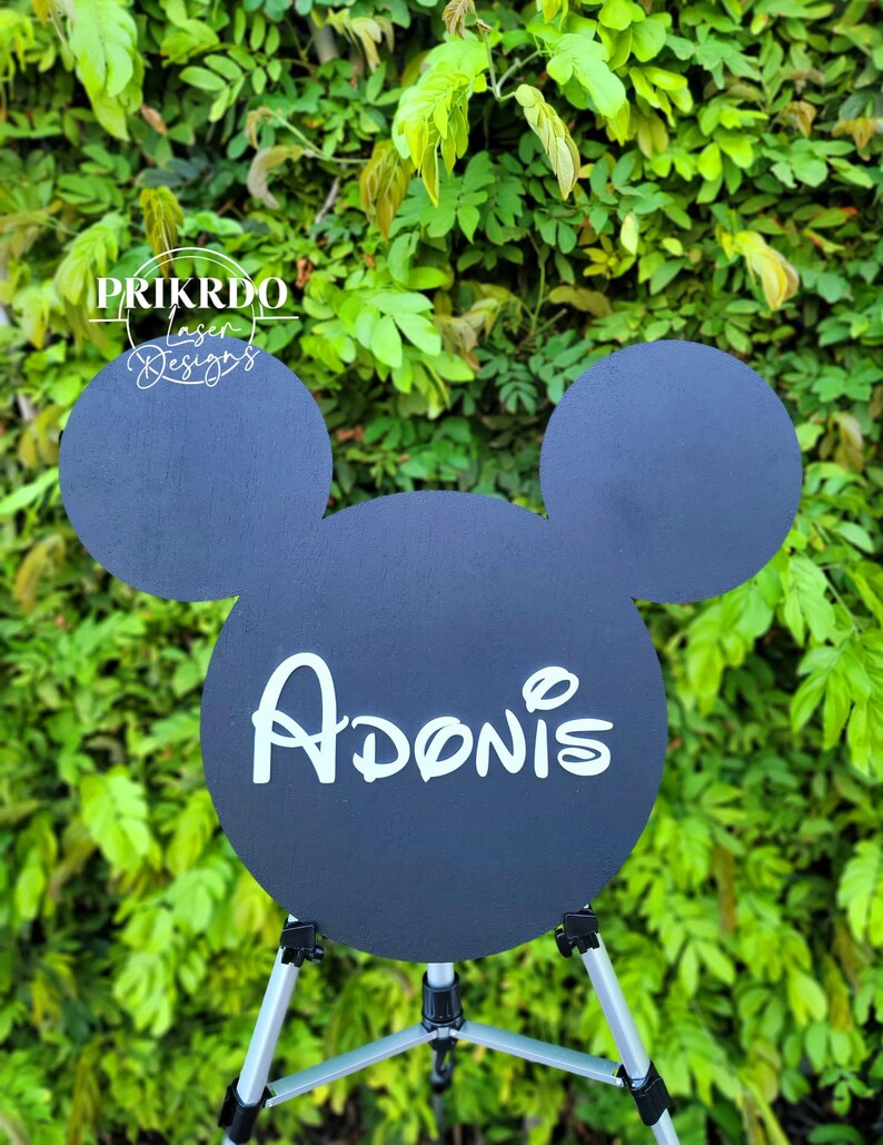 Mickey / Minnie Nursery Sign / Laser Cut / Wood Sign / Backdrop ...
