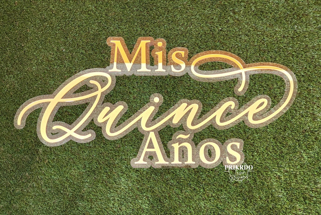 Mis Quince Backdrop Decoration, Quinceañera Wood Sign, Laser Cut Sign ...