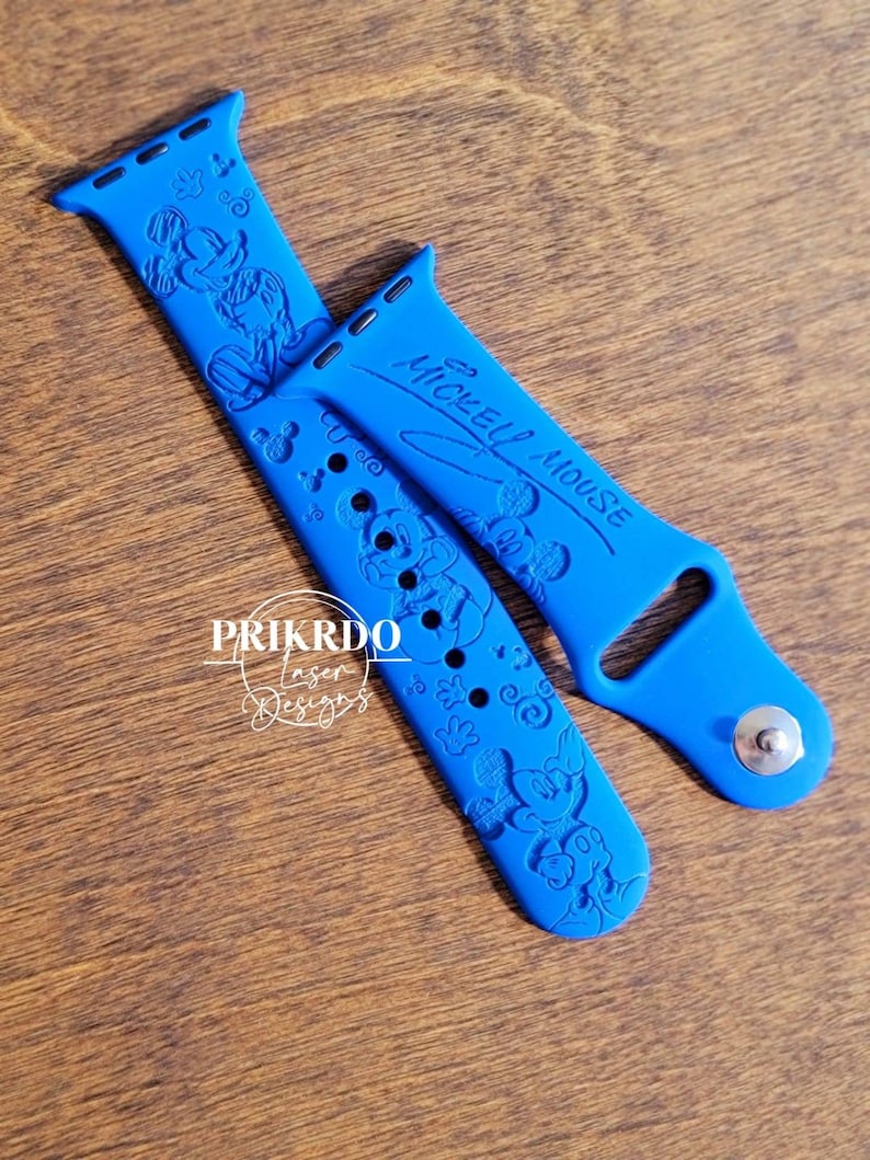 Mickey Engraved Watch Band Compatible for the "a" Watch Band - Mickey ...