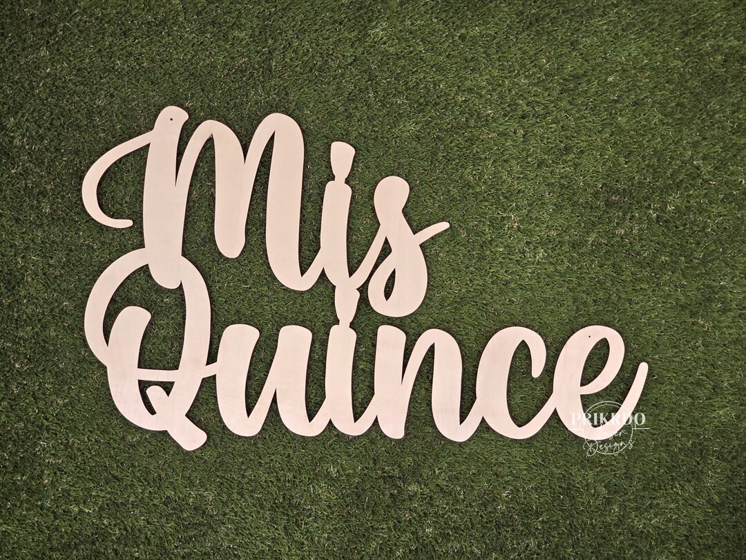 Mis Quince Laser Cut Sign, Quinceañera Backdrop Decoration, Mis Quince ...