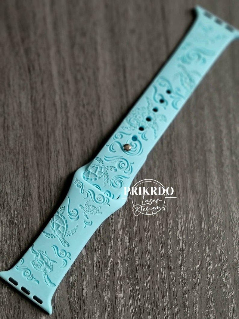 Sea Turtles Watch Band Engraved Watch Band compatible for the | Etsy