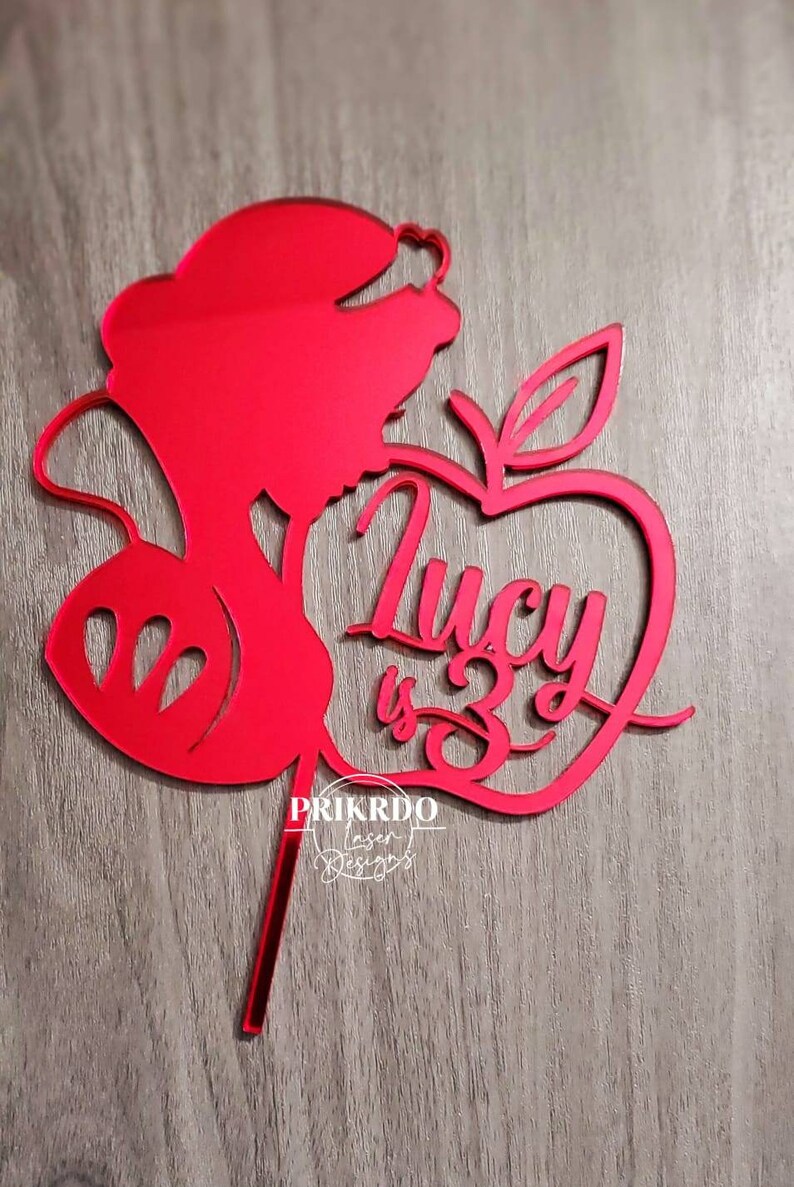 Snow White Cake Topper / Snow White Theme Cake Topper / | Etsy