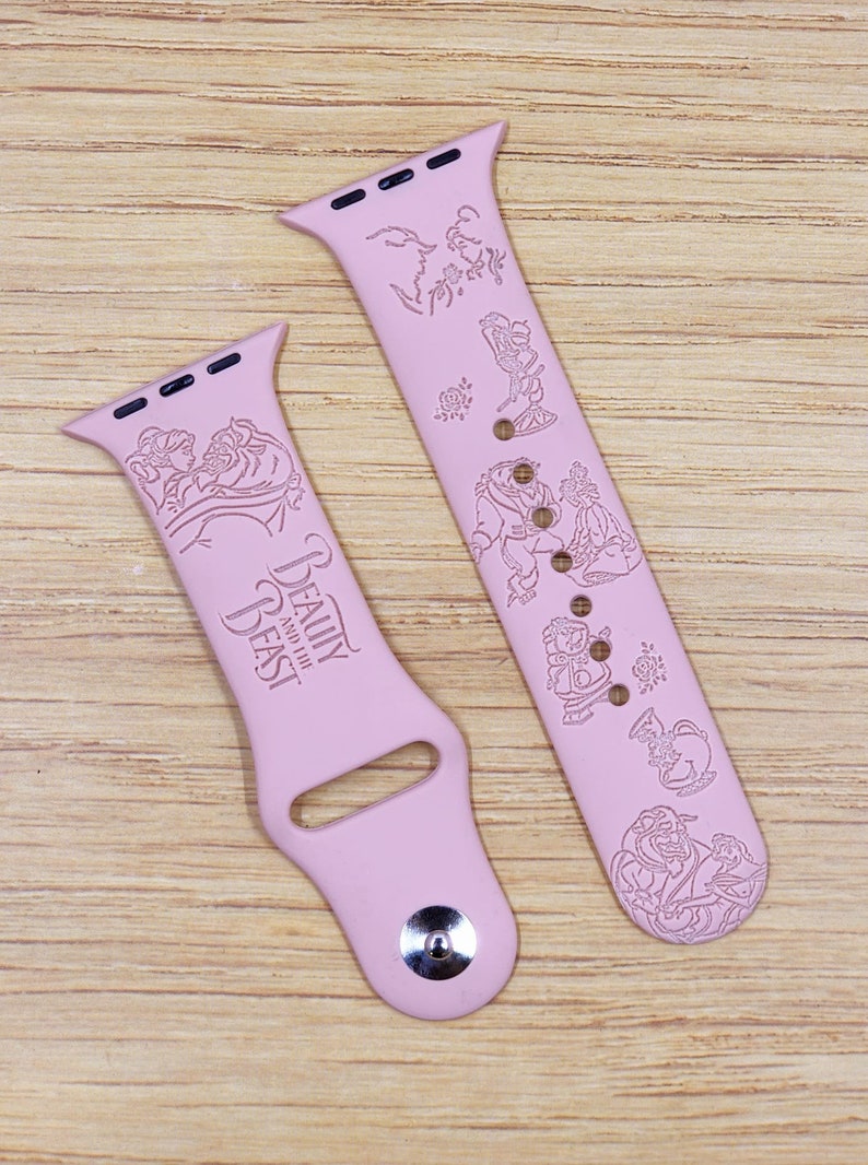 Beauty & the Beast Personalized Watch Band-engraved Watch Band - Etsy