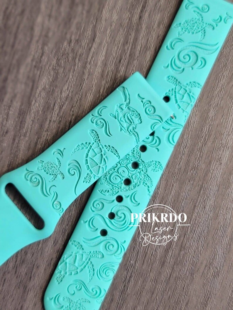 Sea Turtles Watch Band Engraved Watch Band compatible for the | Etsy
