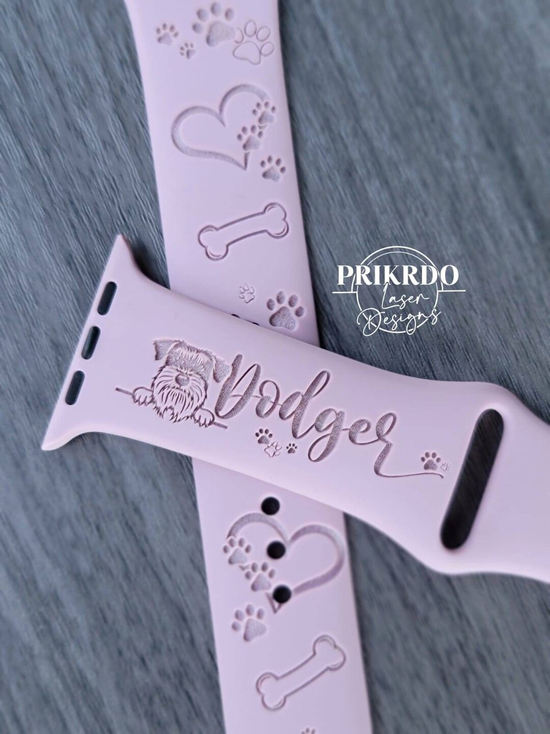 Dog Breed Engraved Watch Band Compatible for the "a" Smartwatch Dog ...