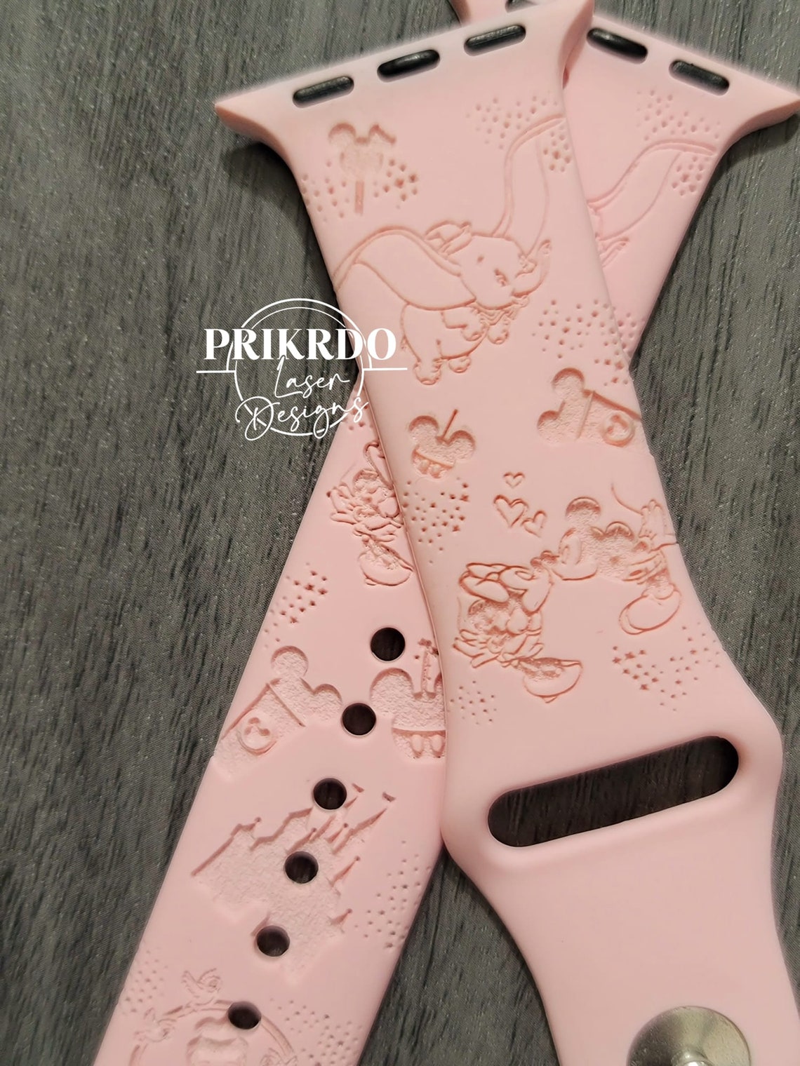 Disney Characters Engraved Watch Band Compatible for the - Etsy