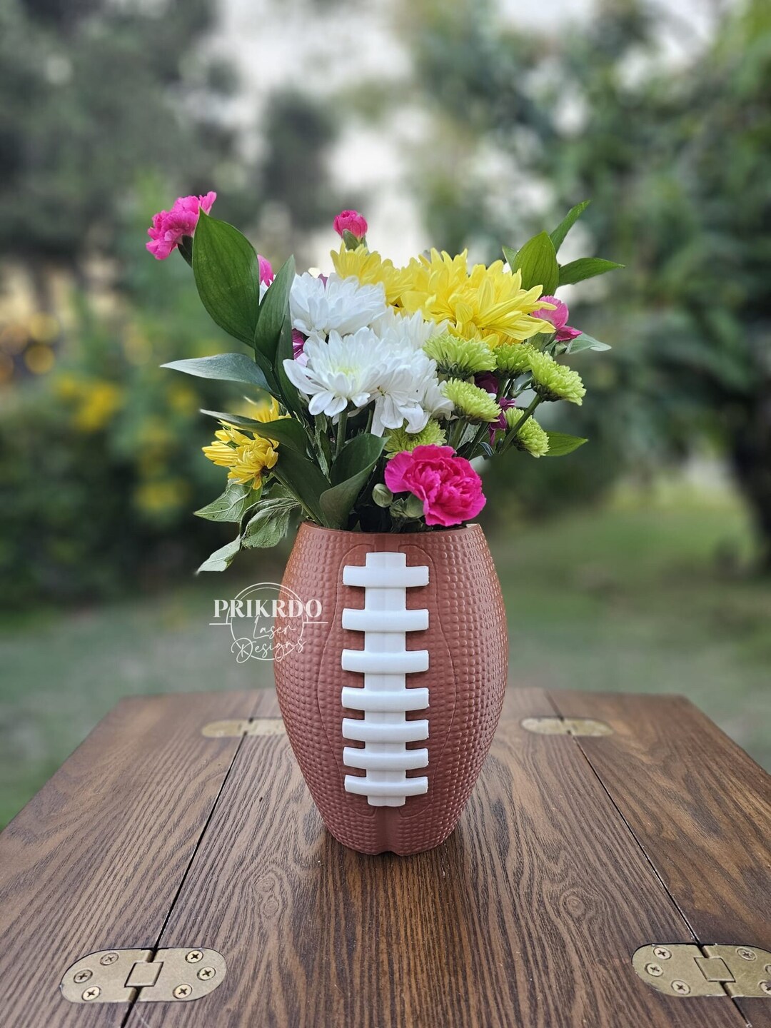 3D Print Football / Football Vase // Flower Vase / Vase ONLY ...