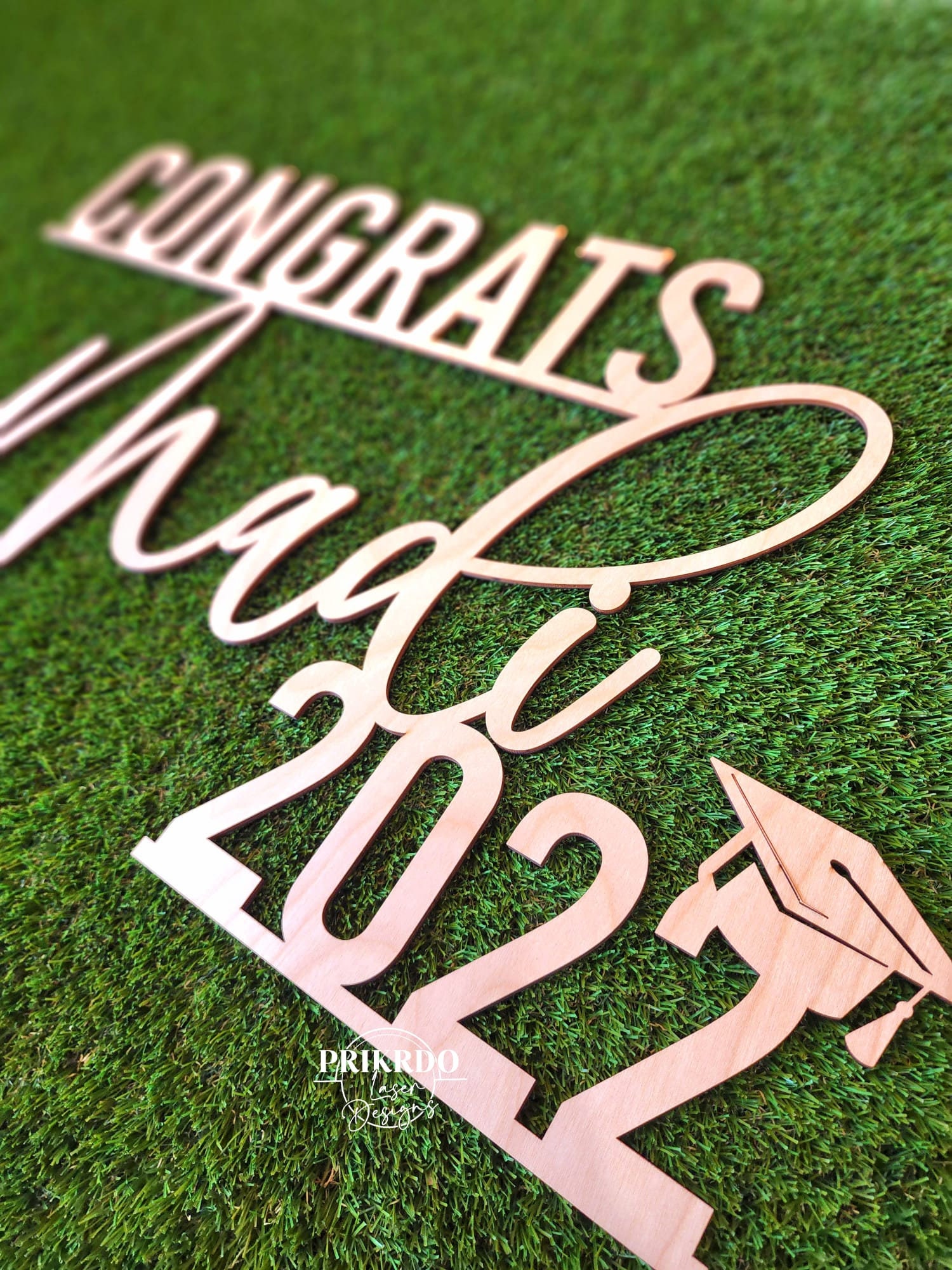 Congrats Grad 2023, Laser Cut Sign, Graduation Backdrop Decoration ...