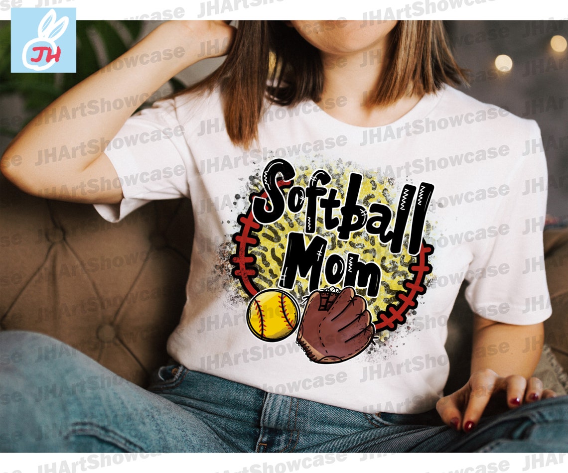 Softball Mom Png Softball Printable Hand Drawn Cute - Etsy