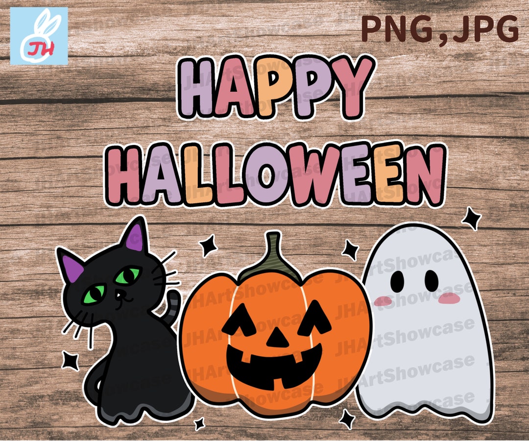 Happy Halloween | Happy Fall Png | Cute Ghost | Halloween for ...