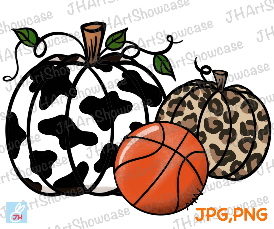 Basketball Png | Basketball With Fall Pumpkins Png | Fall Sublimation ...