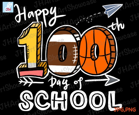 Happy 100th Day of School Png 100 Days Smarter Design School | Etsy